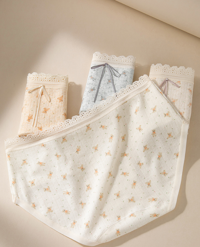 內褲女純棉7A級抗菌A類棉加長襠透氣少女低腰三角褲女士2025新款|女三角褲|ETMall東森購物網