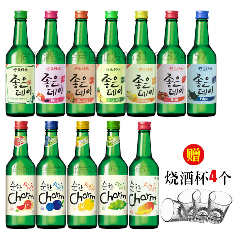 Sake, Korean shochu, wine, imported fruit-flavored shochu, good day ...