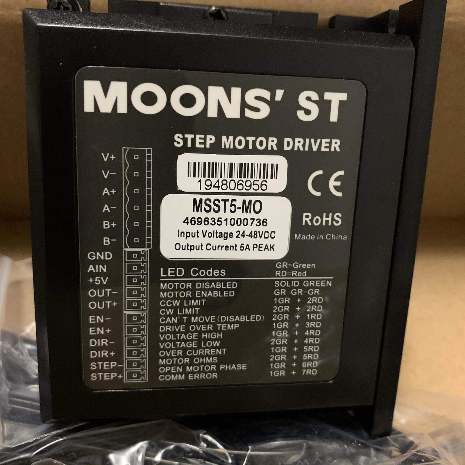 MOONS'鸣志驱动器全新Y2SMSST5-S/MSST5-MO等型号现货Y2SMSS