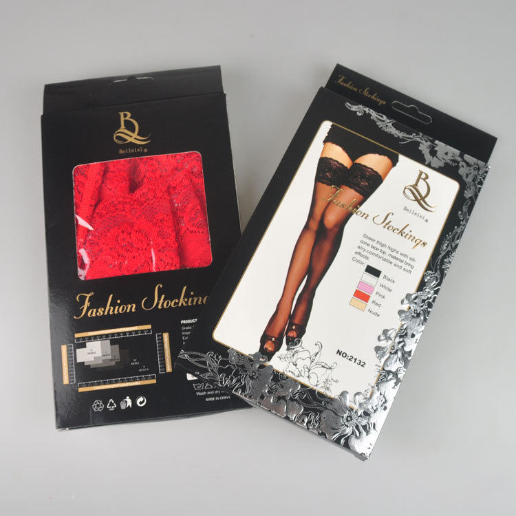 Sexy silicone anti - slip stockings over knee stockings 13CM lace lace ...