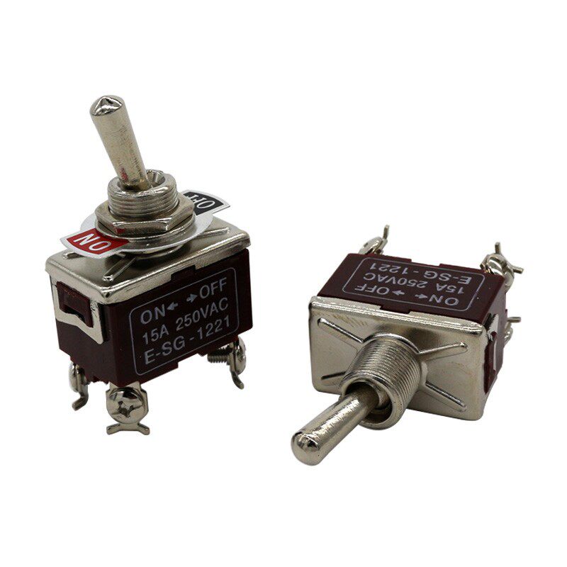 E-SG1221 Toggle Switch 4 Pins 2 Positions Self-Locking Rocker Arm ...