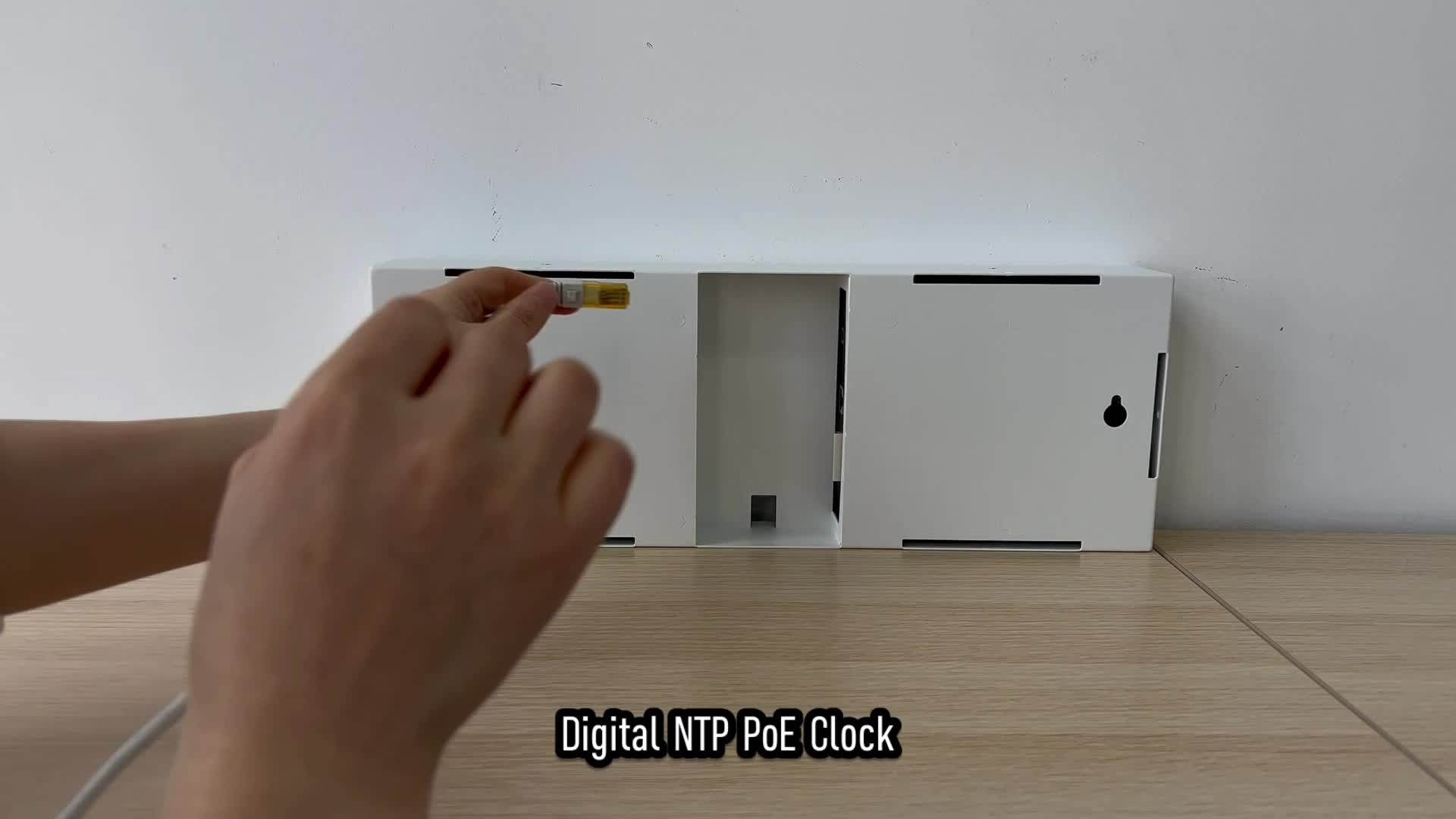 4" 6 Digit Ntp Poe Clock With Built-in Bell Relay,Red Leds - Buy World ...