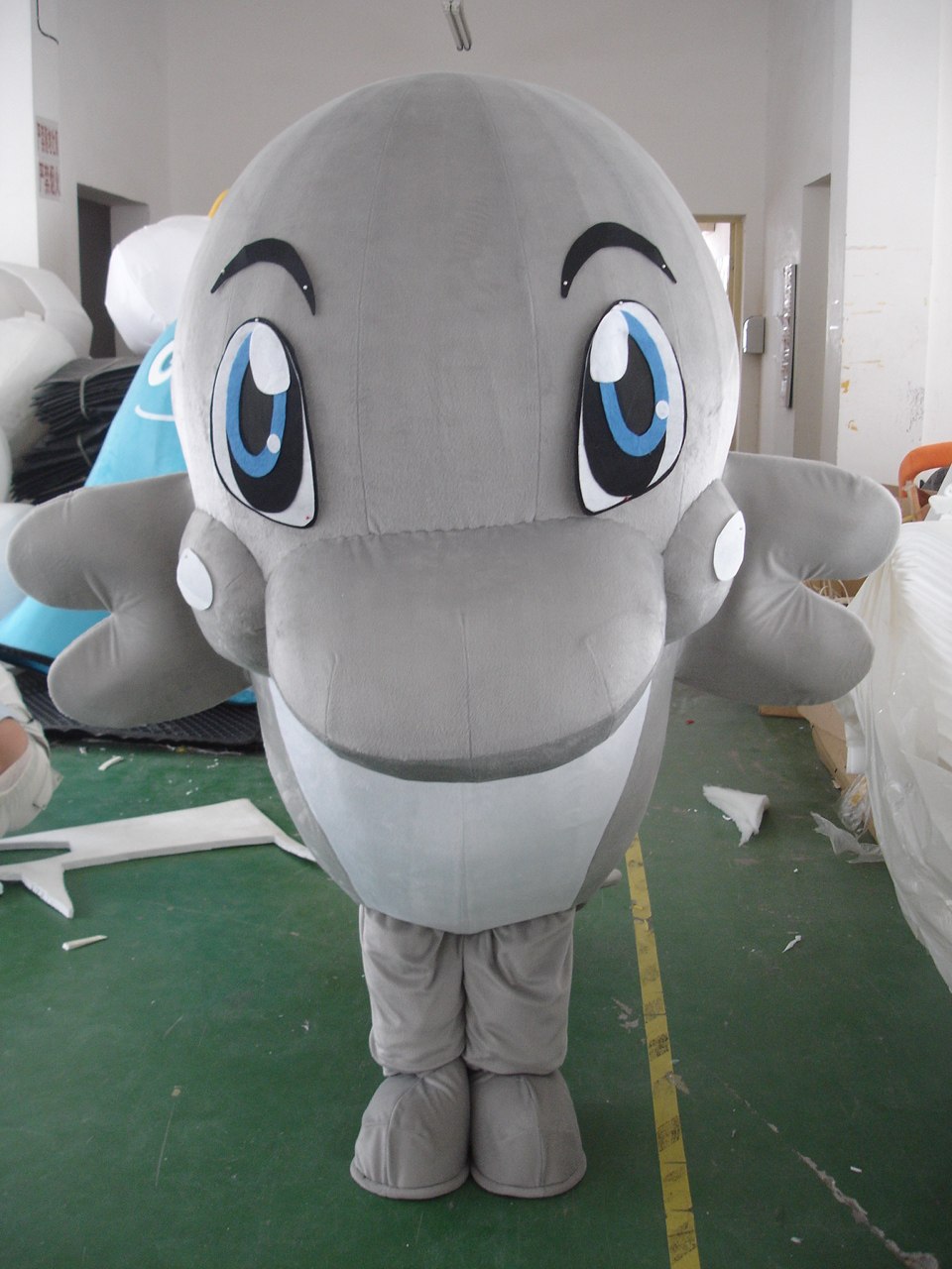 Hot Adult Professional Gray Dolphin Mascot Costume Party Outfit Game ...