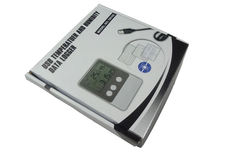 Temperature and humidity recorder connects computer data export ...