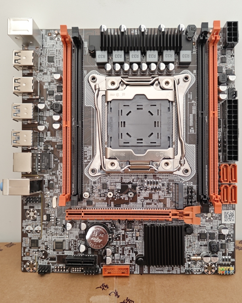 全新X99原芯片X99D3M/D4M/4DDR3/4支持E5V3/V4CPU桌上型電腦多開主板