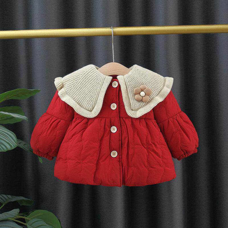 2024 new girls' cotton-padded jacket: stylish and warm, the new winter ...
