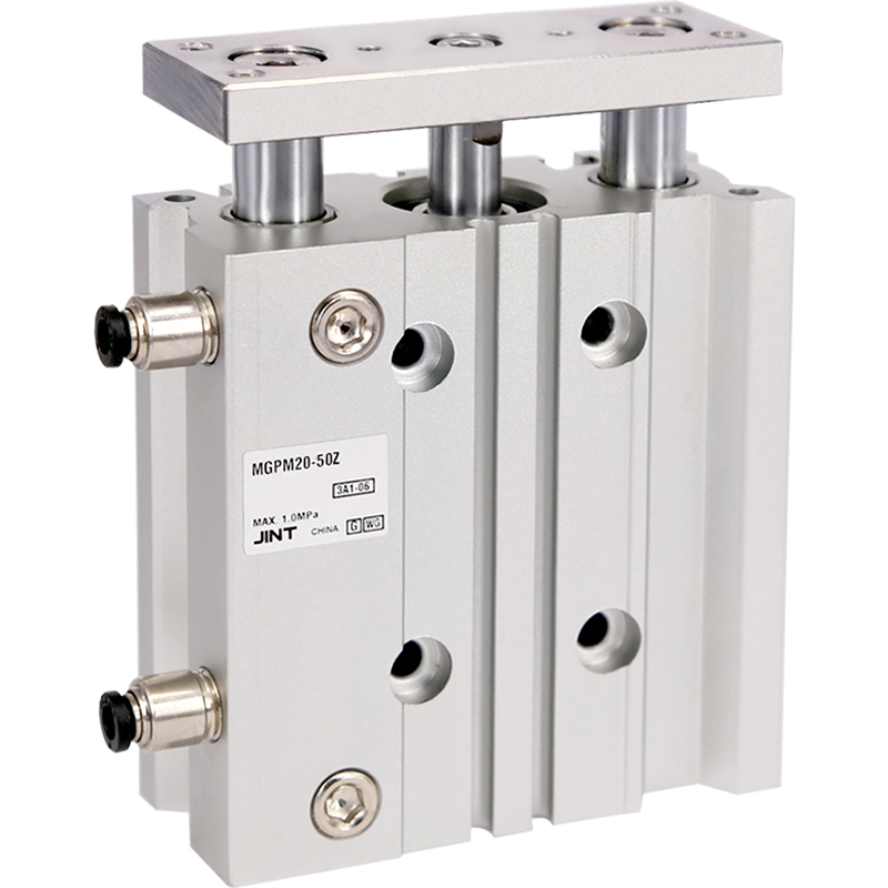 Pneumatic small three-bar three-axis thin belt double guide bar column pointing to adjustable ...