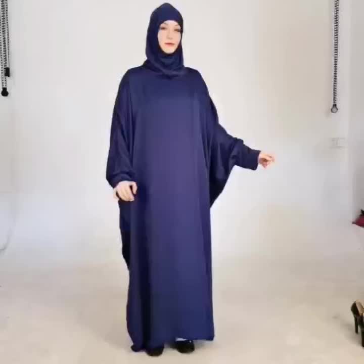 Dubai Islamic Bow Collar Sleeves Floral Print Satin Maxi Long Abaya ...