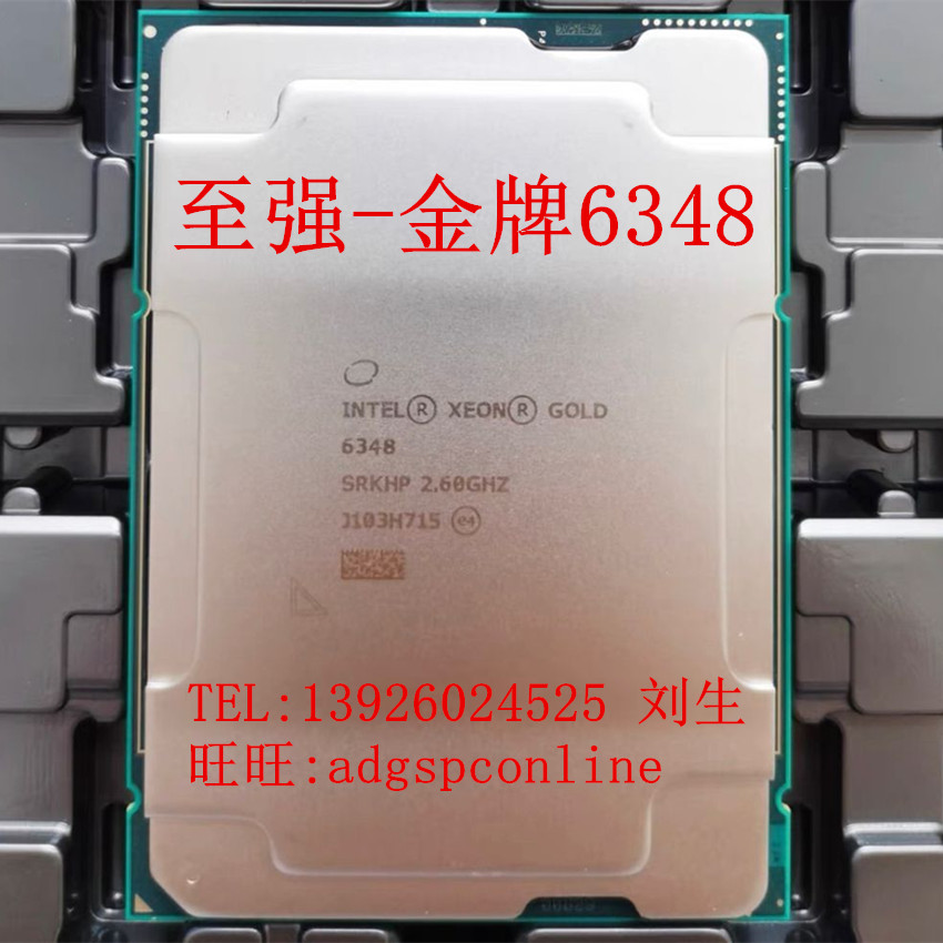 Intel金牌6348处理器 28核56线程 LGA4189介面 电脑硬体CPU 散装Intel CPU