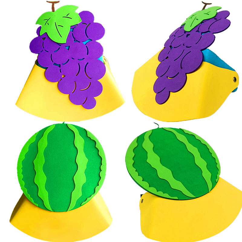 Fruit headwear children's hat 🍉 🍇 : a must-have for kindergarten ...
