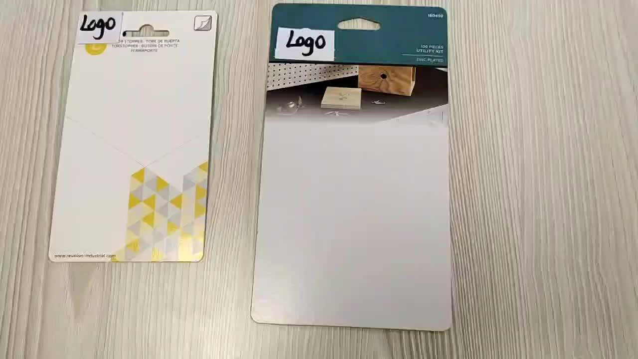 Custom Printing Cardboard Paper Insert Card Blister Hanging Display ...