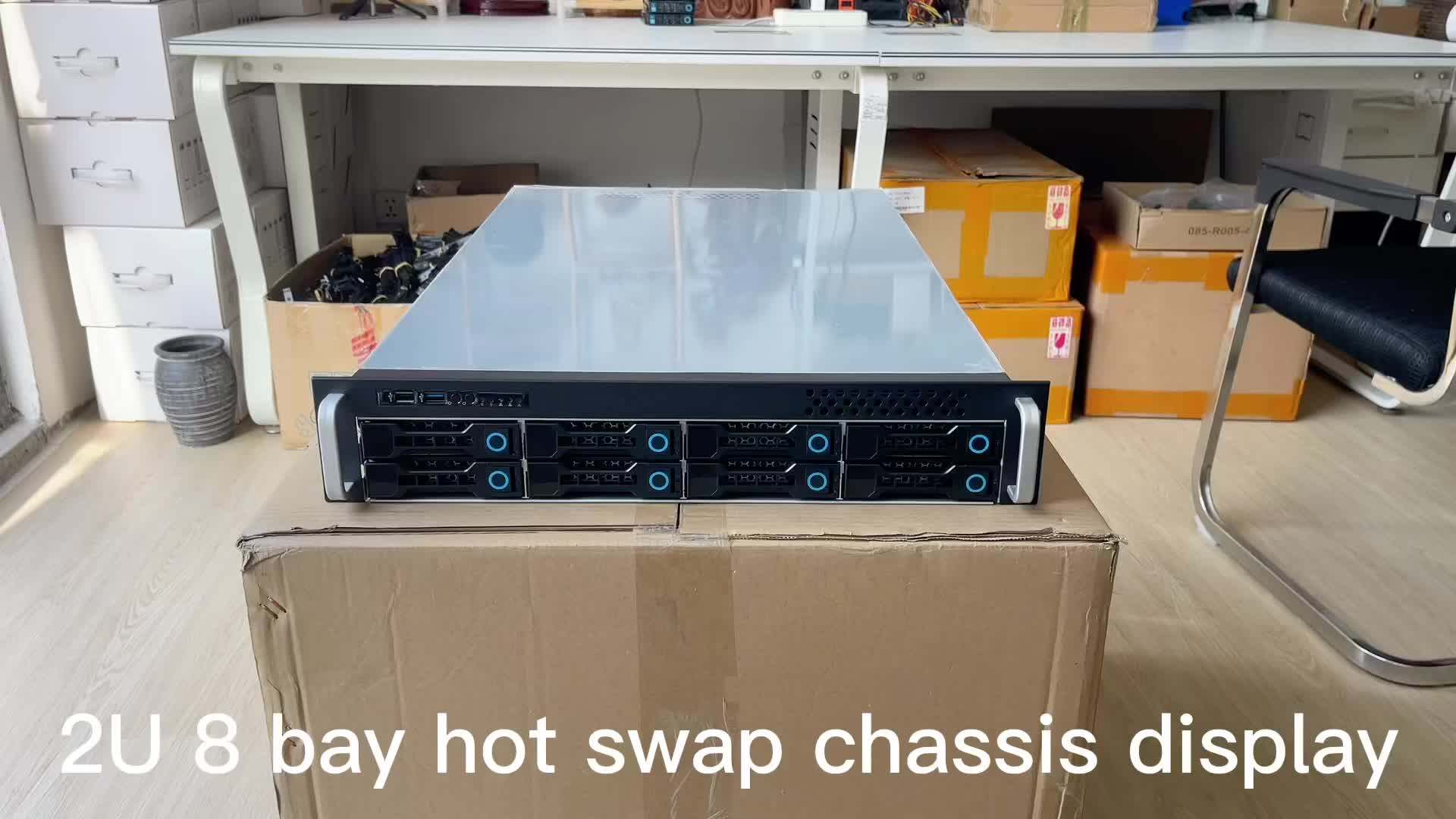 Zhenloong 2u 8 Bays Nas Hard Disk Hot Swap Storage Server Rack Case ...