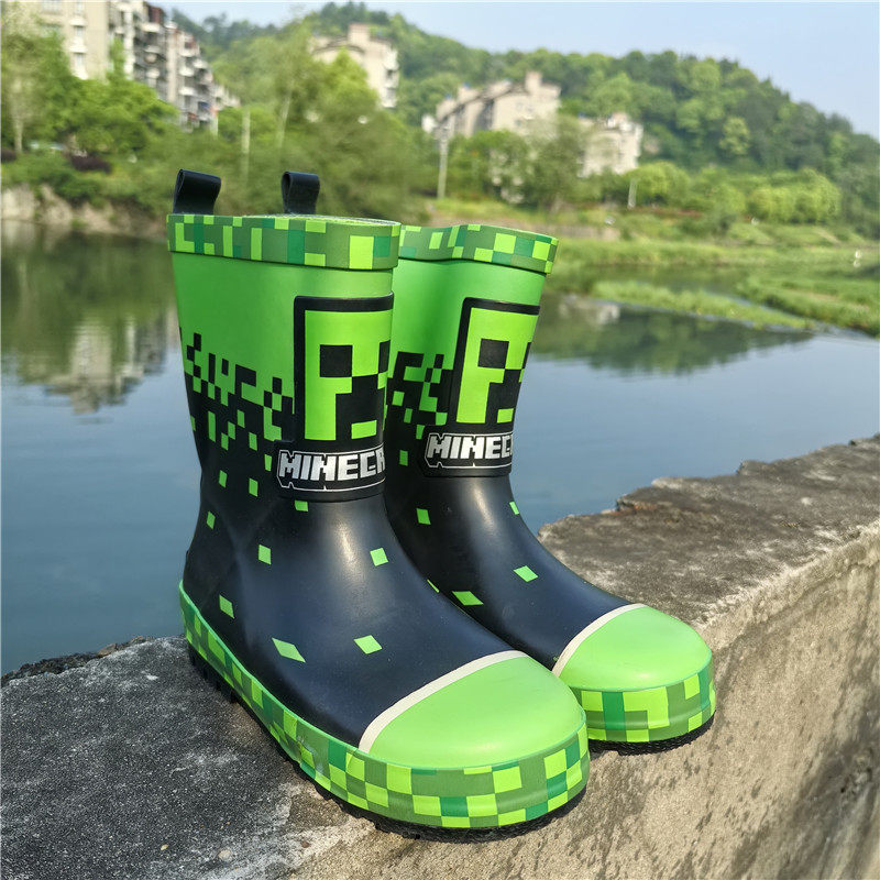 Flawed export soft rubber non-slip rain boots - mini world kids ...