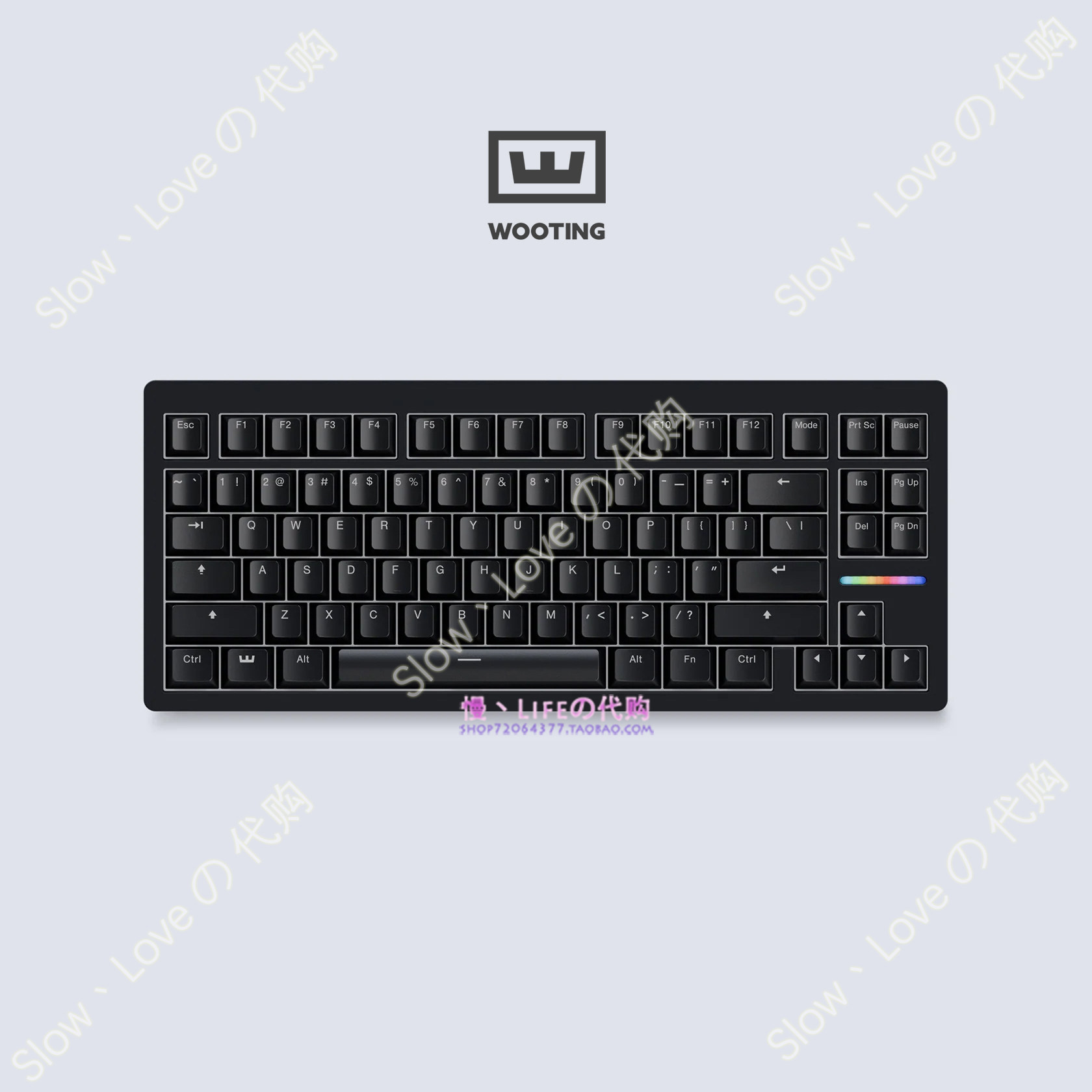 Wooting 80HE磁轴键盘RGB霍尔感应 官方原装键盘配件系列