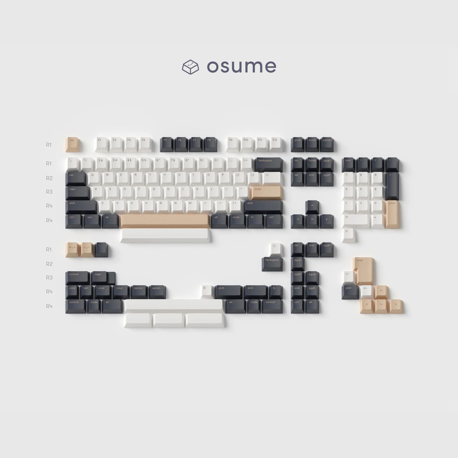 Osume - tsukimi keycap 月见 客制化键帽 PBT 原厂高度 Standard