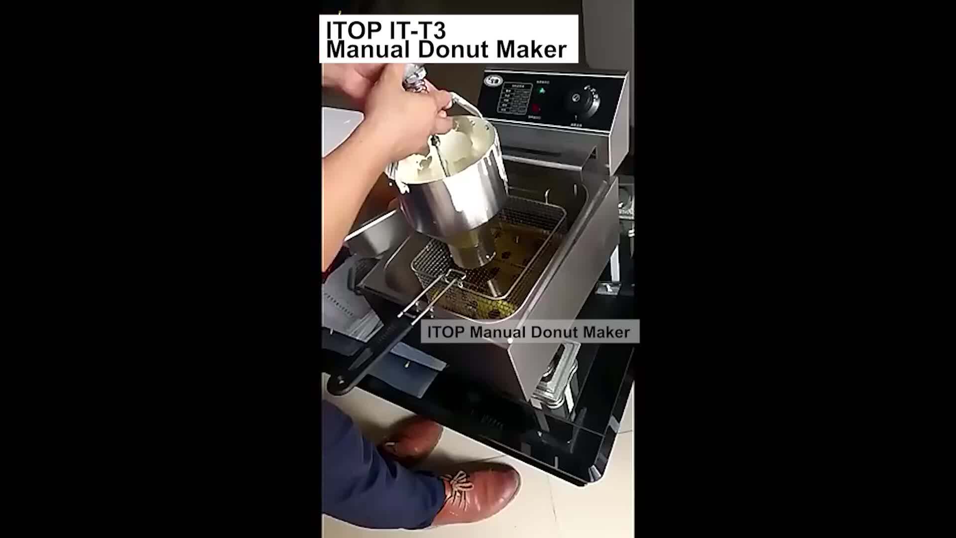 Manual Donut Maker Donut Dispenser Machine Full Stainless Steel Mini ...