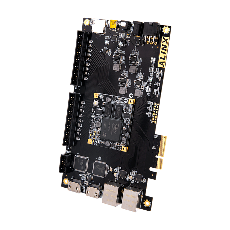 ALINX Black Gold XILINX A7 FPGA Development Board Artix-7 PCIE X4 AX7103 XC7A100T