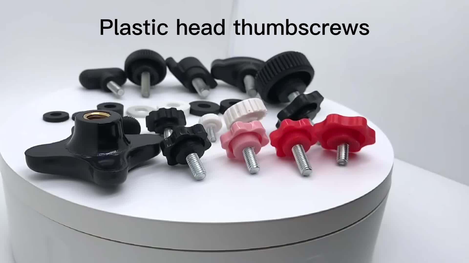 M5 M6 M8 Stainless Steel Z-shaped Handle Screw Nylon Pc Knob Plastic ...