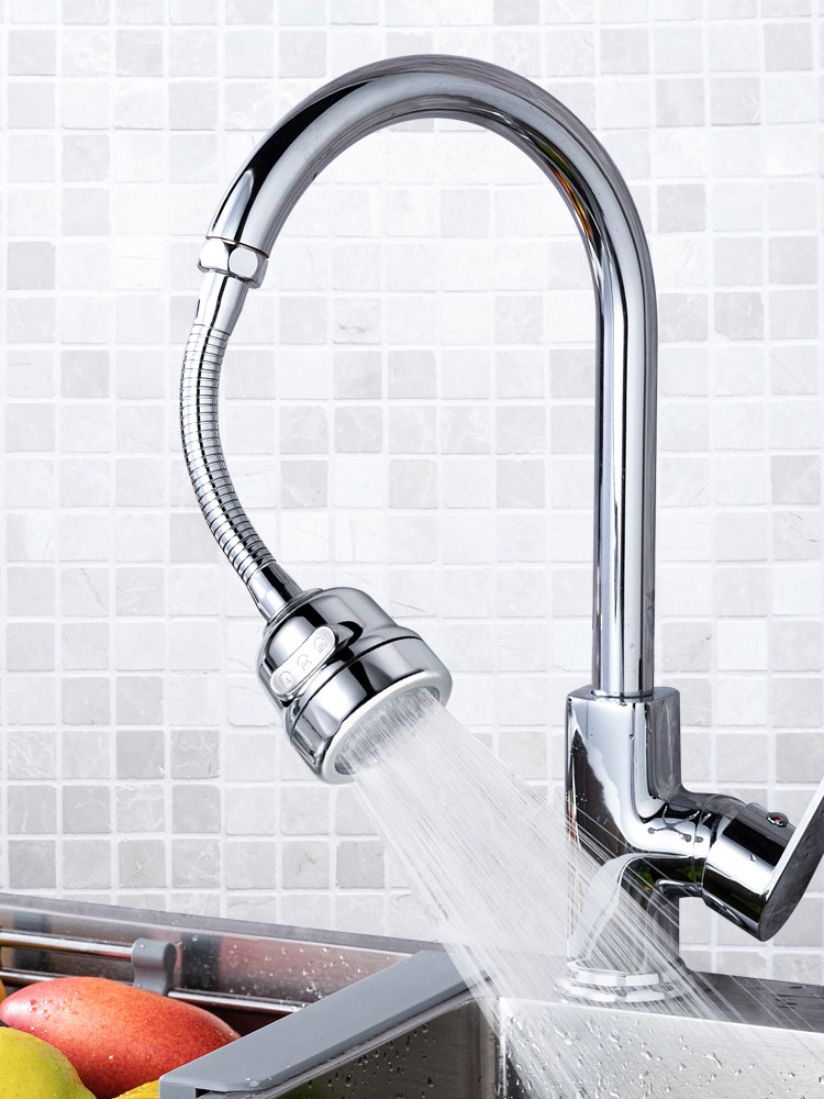 Kitchen splash-proof faucet extension nozzle tap water filter bubbler ...