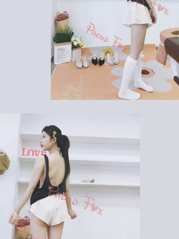 proudfox店铺她秘露小出户外百搭减龄夏季超短裤裙阔腿显瘦易走光