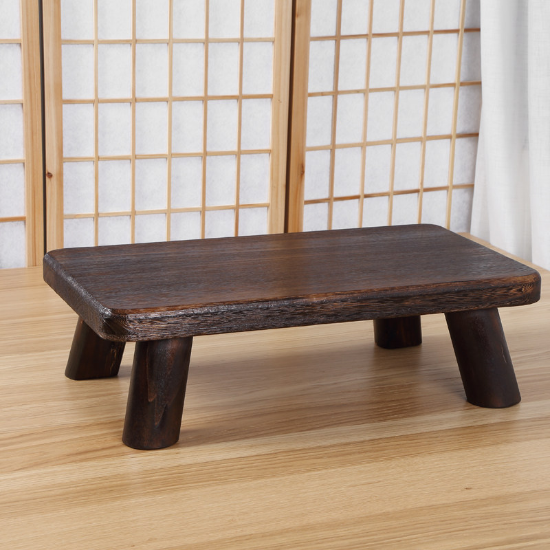 [USD 35.75] Japanese-style wooden dwarf table floating window table ...
