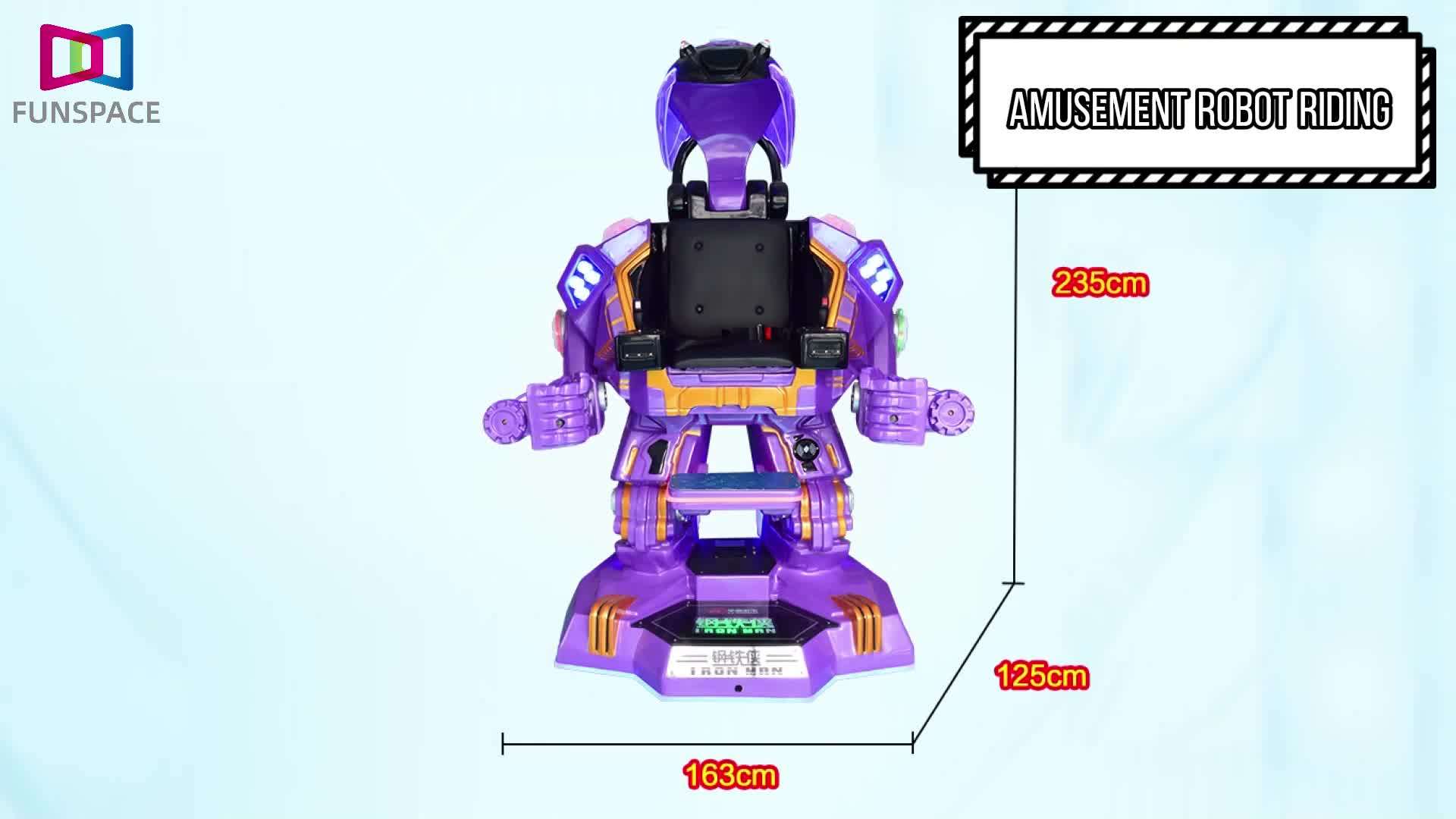 Factory Price Funny Games Kids Adults Electric Ride Walking Robot ...