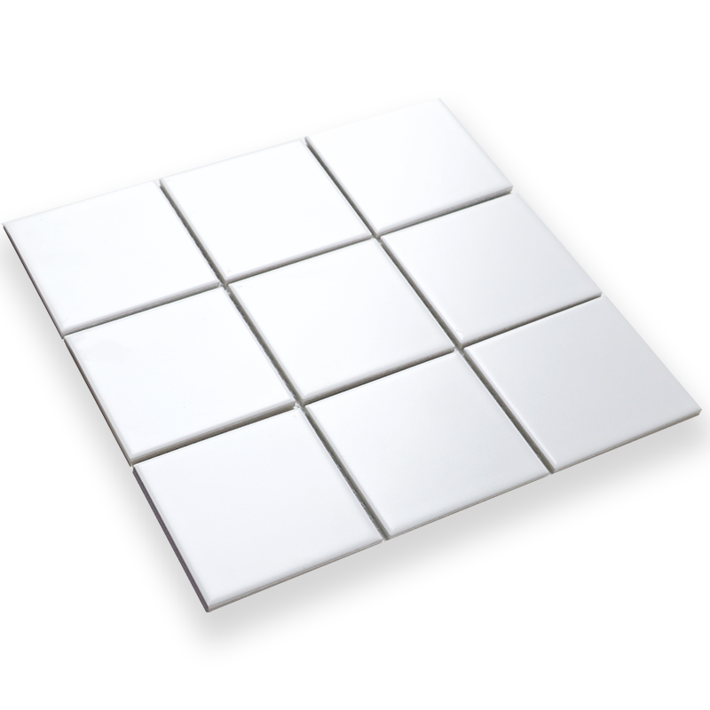 [USD 8.32] Dressing Room Mosaic Bathroom Tile Nordic Square Small White ...