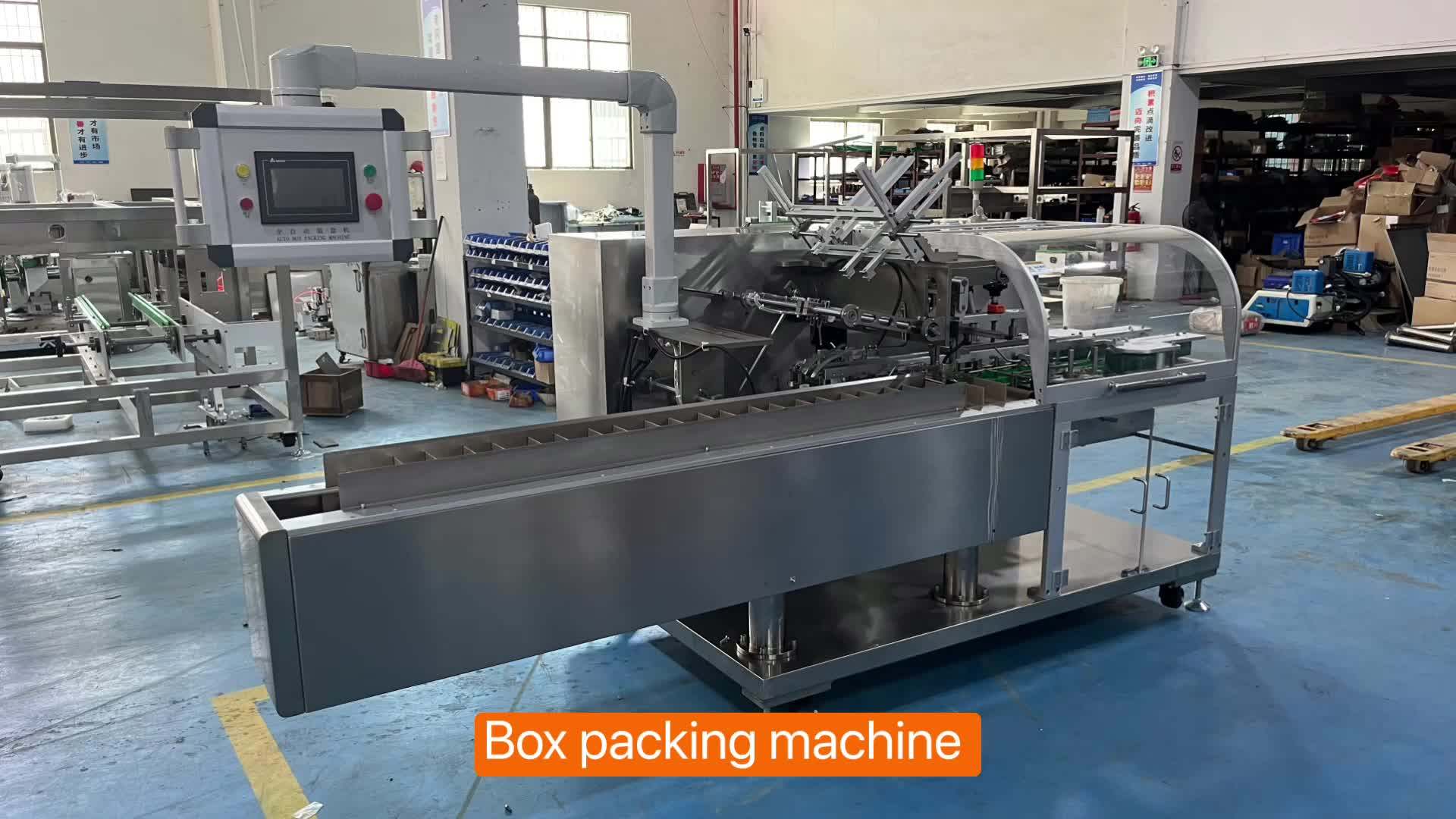 Automatic Cookies Cartoning Machine Chocolate Chip Cookies Box Packing ...