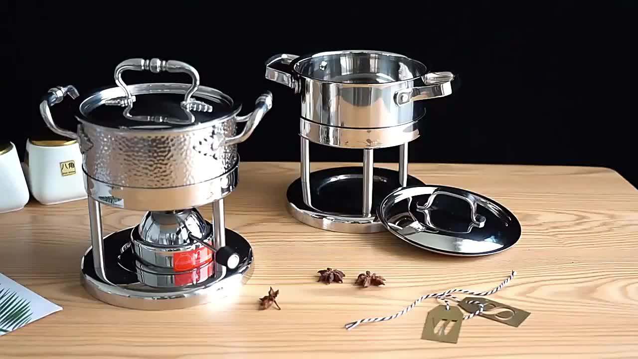 Fts Stock Pot Stainless Steel Cook Pots Wholesale Commercial Gas Shabu ...