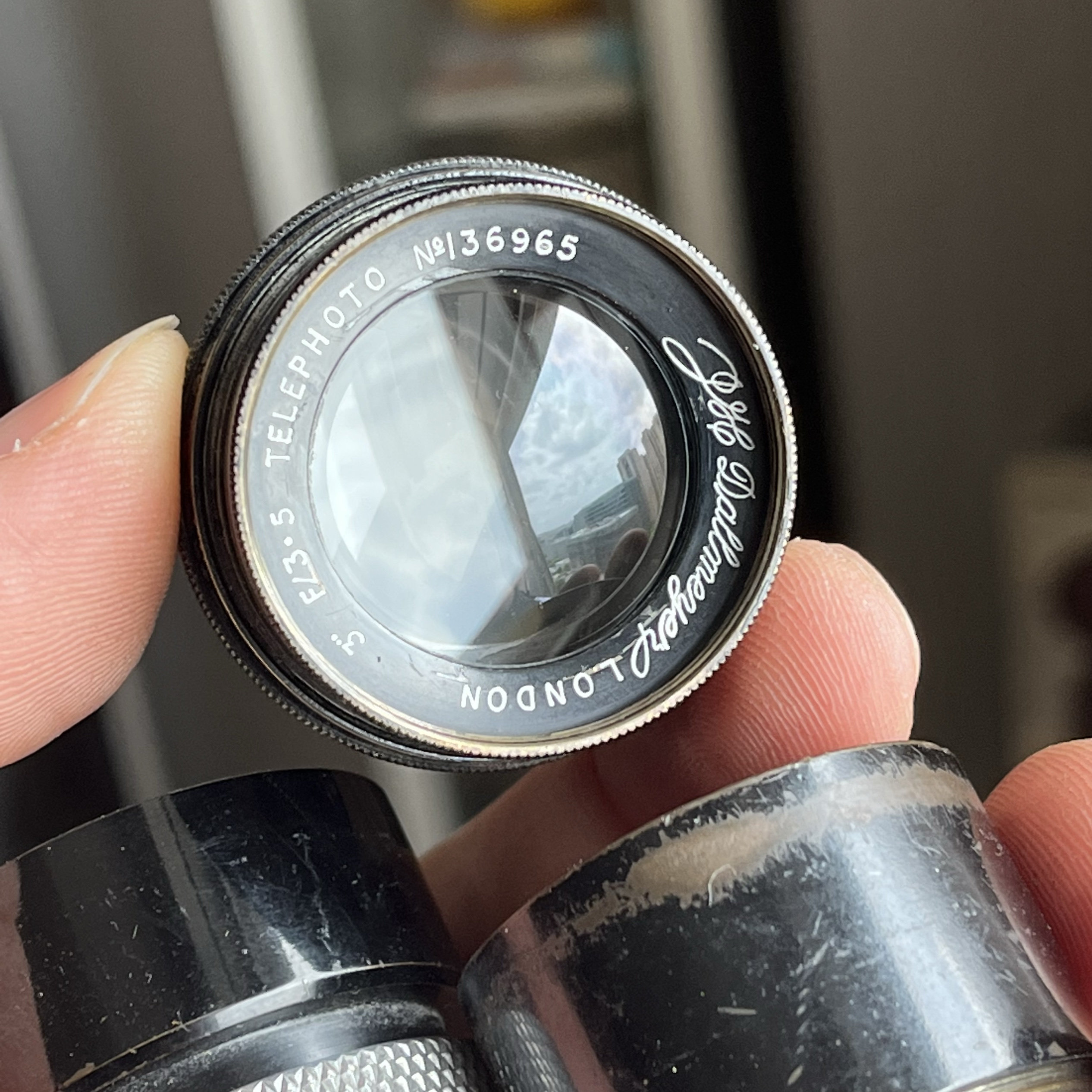 📸摄影界的宝藏发现！刀梅Dallmeyer 75/3.5 前脸字符版，罕见全幅无暗角，成色逆天！-收藏相机-淘宝好物网