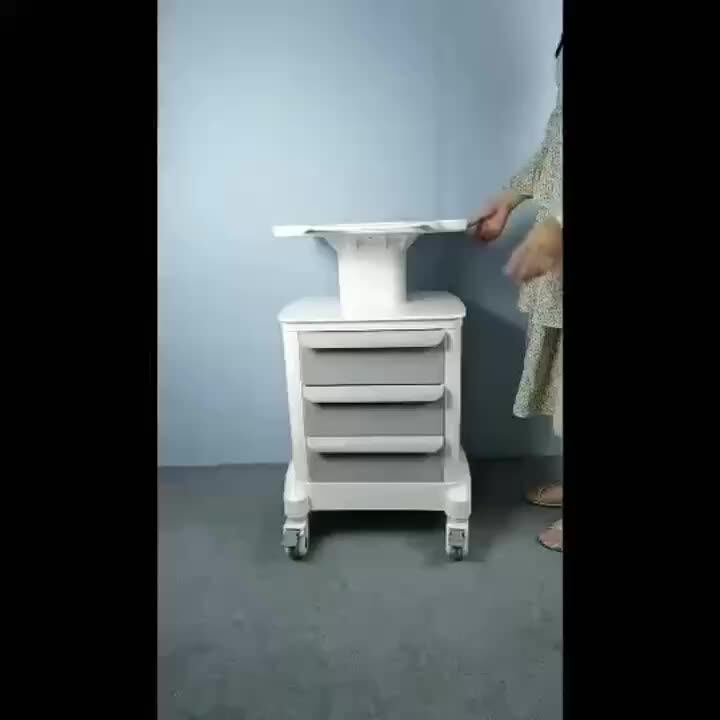 Medical Clinic Mobile Trolley With Wheels Instrument Base Storage Side ...