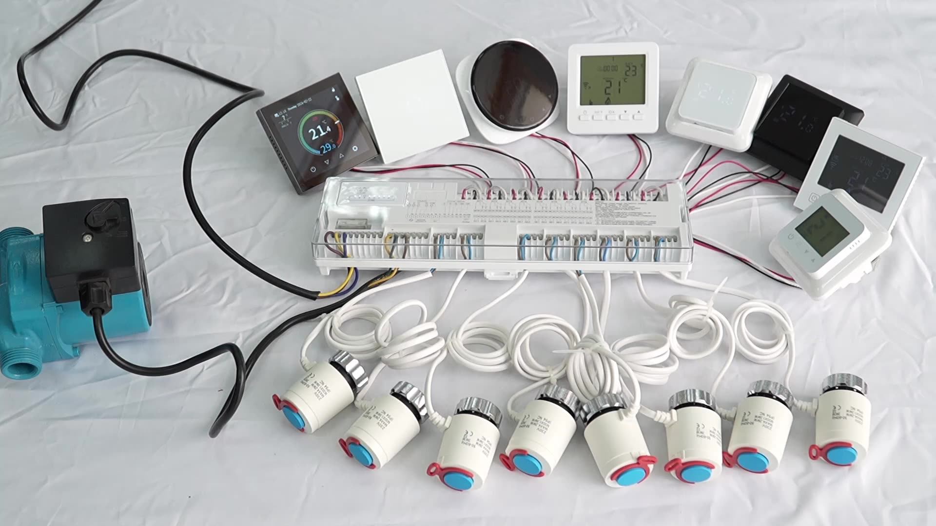 Heating Wiring Central Control Box Tuya Smart Thermostat Use For Boiler ...