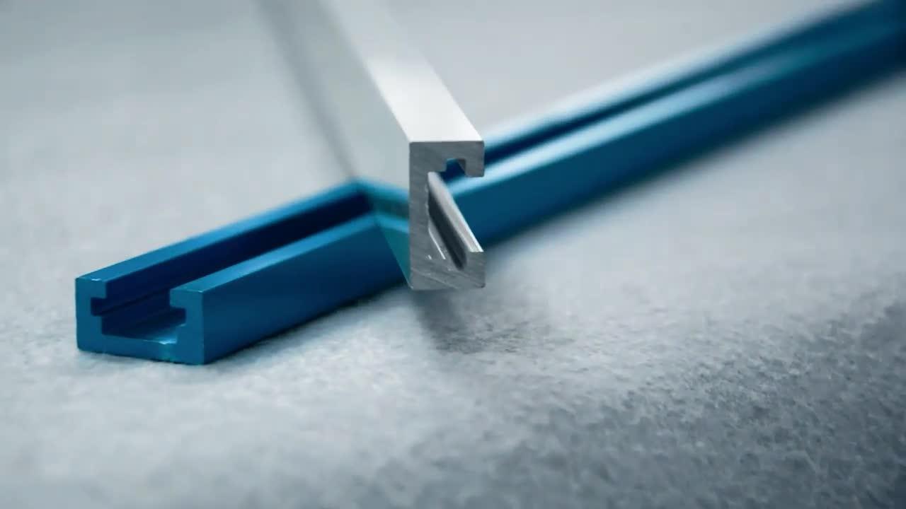 Anodized Blue Silver Woodworking Extruded Aluminum T Track T-slot ...