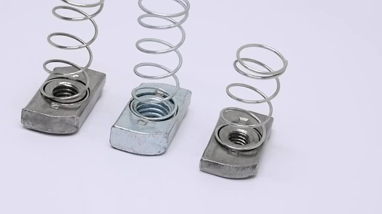 Q235/195 Steel Galvanized Channel Spring Nuts - Buy Spring Nut,Channel ...