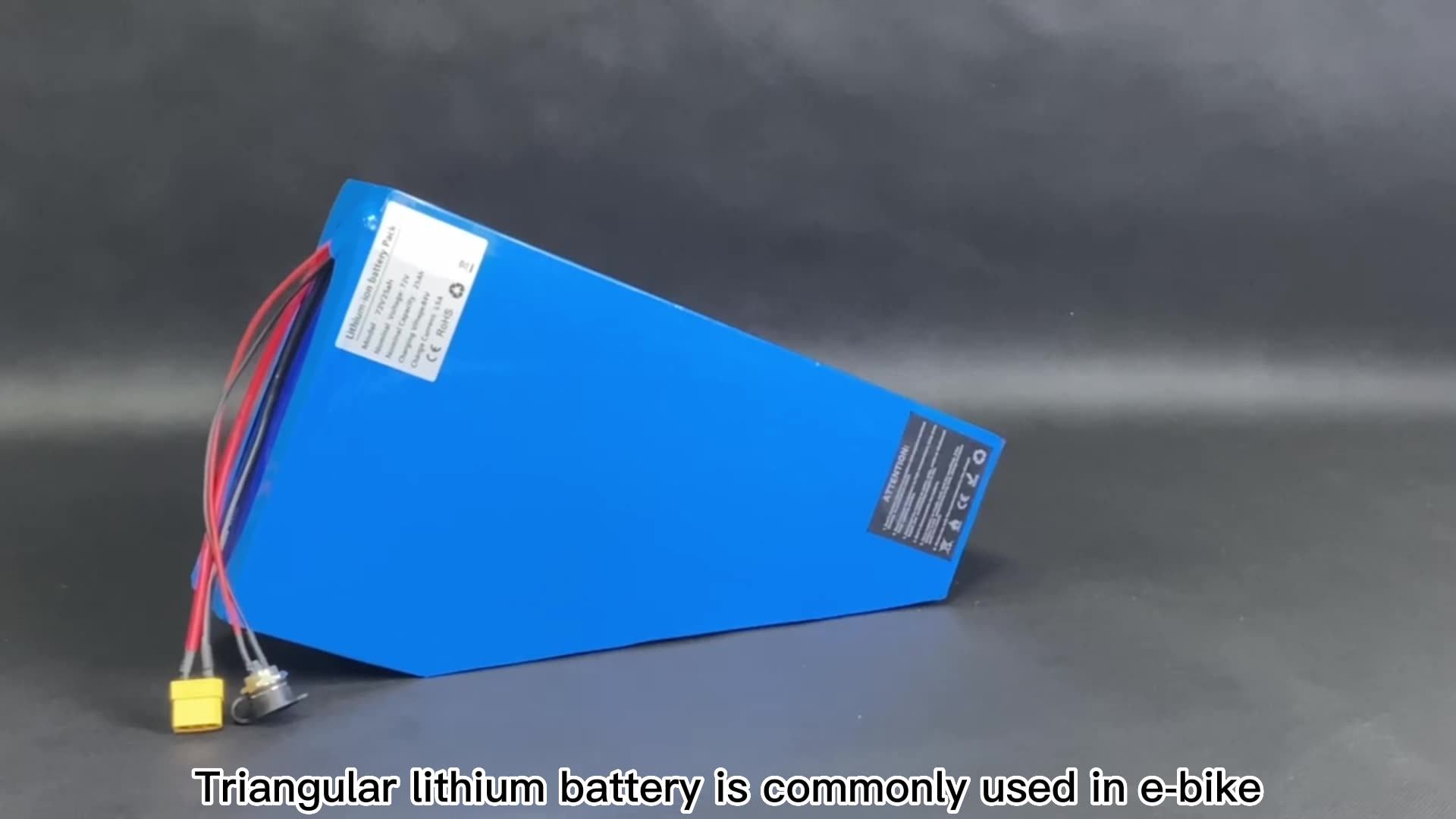 Triangle Ebike Li-ion Batteries 48v 52v 60v 72v 20ah 24ah 28ah Electric ...