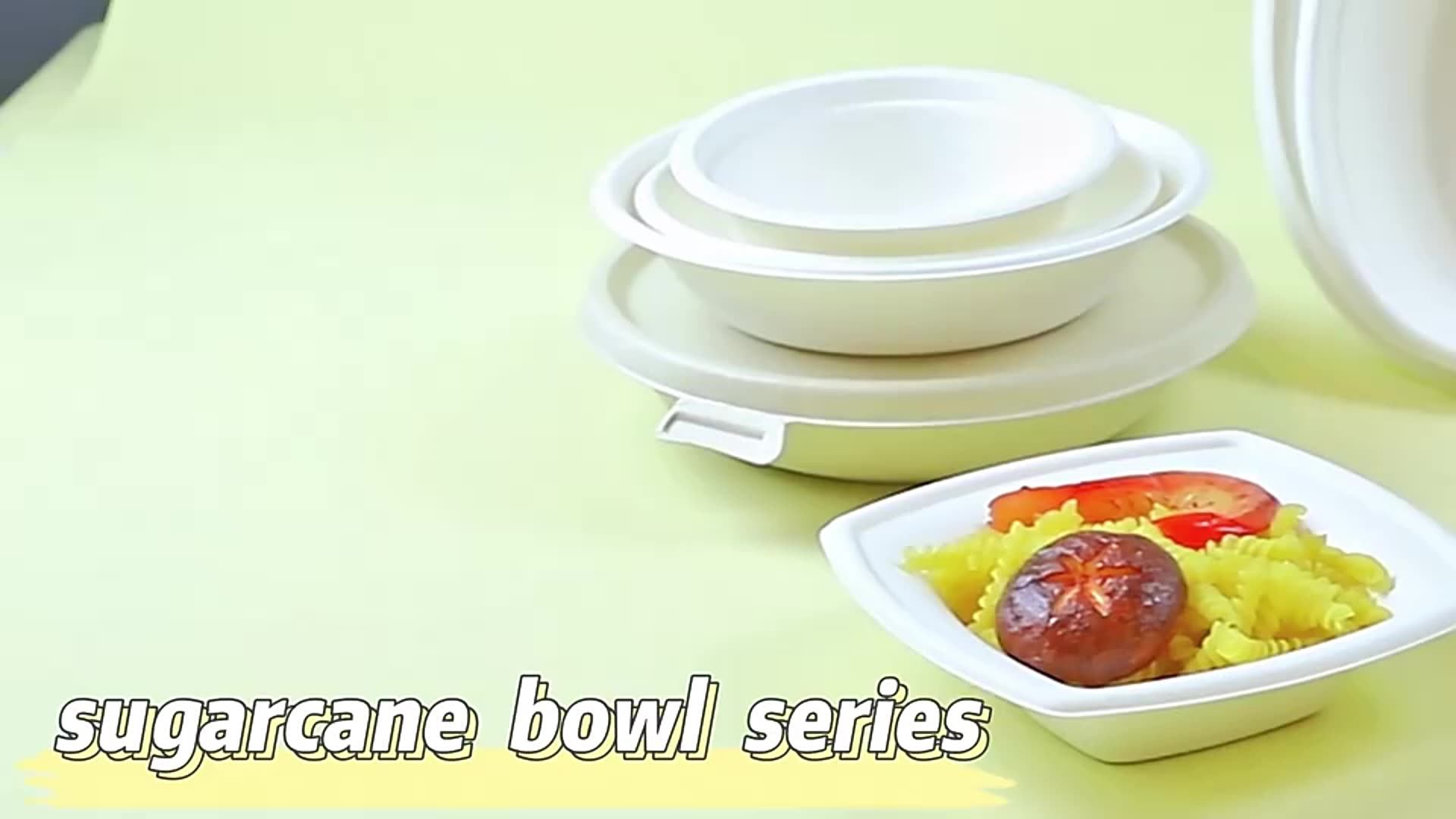 Eco Friendly Biodegradable Sugarcane Bagasse Bamboo Fibers Sturdy ...