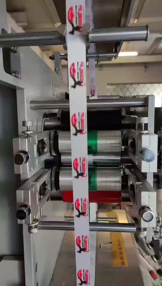 Full Automatic Flexo Printing Machine 6 Color Flexographic Satin Ribbon ...
