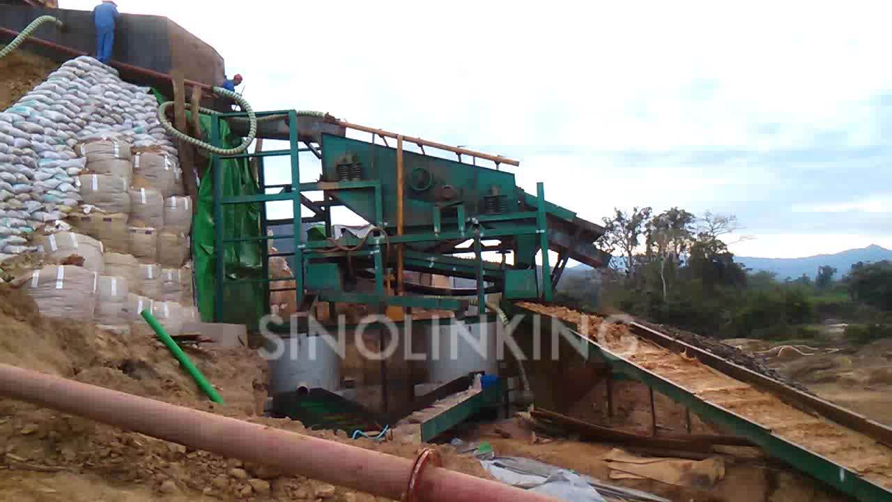Sinolinking Sluice Box With Gold Vibrating Screen Wash Plant For Gold ...