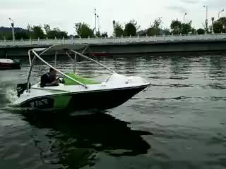 Green Fiberglass Speedboat With Ce Certification - Buy Fiberglass ...