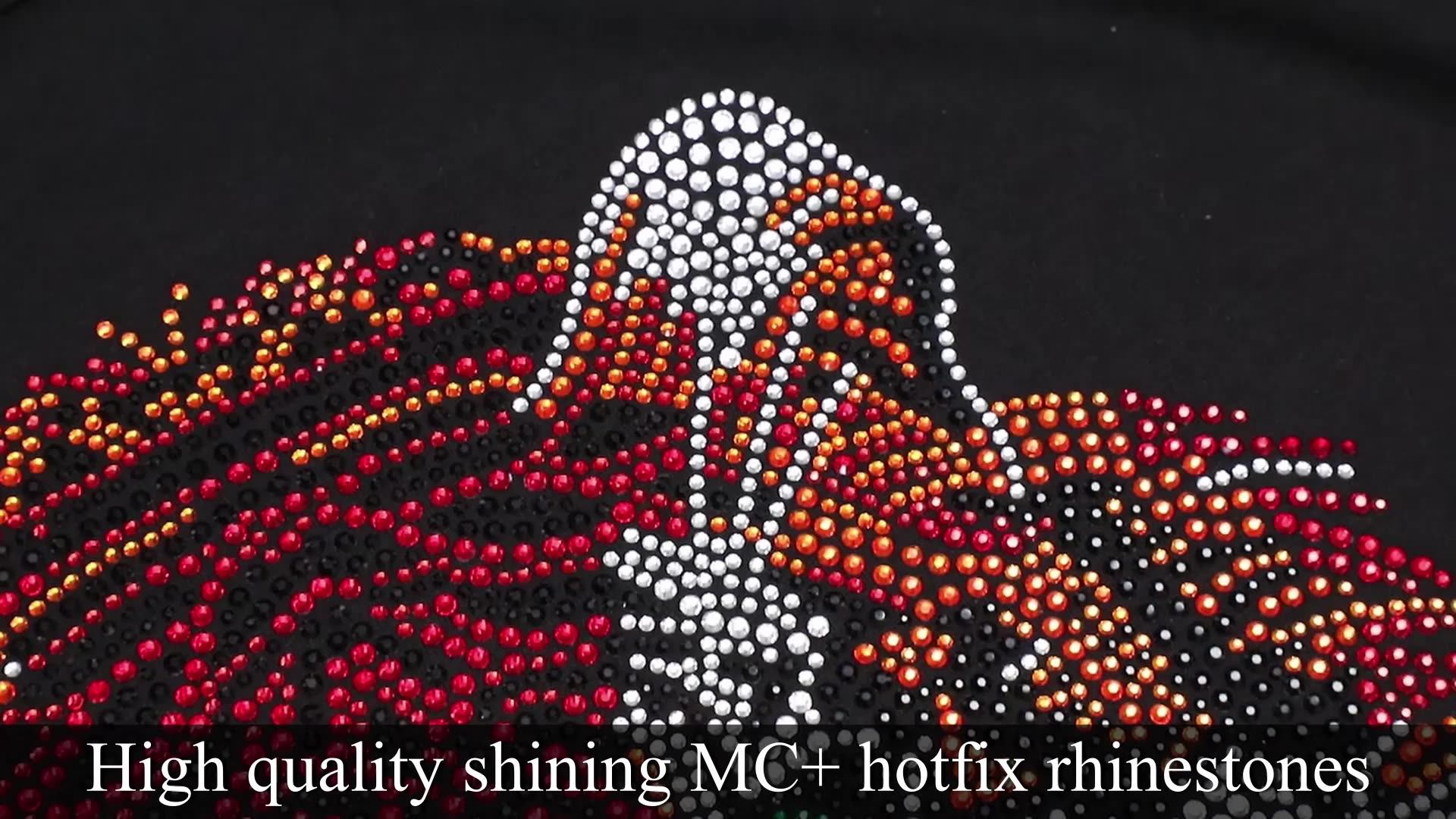 Custom Rhinestone Logo Heat Transfer Design Hotfix Rhinestone Template ...
