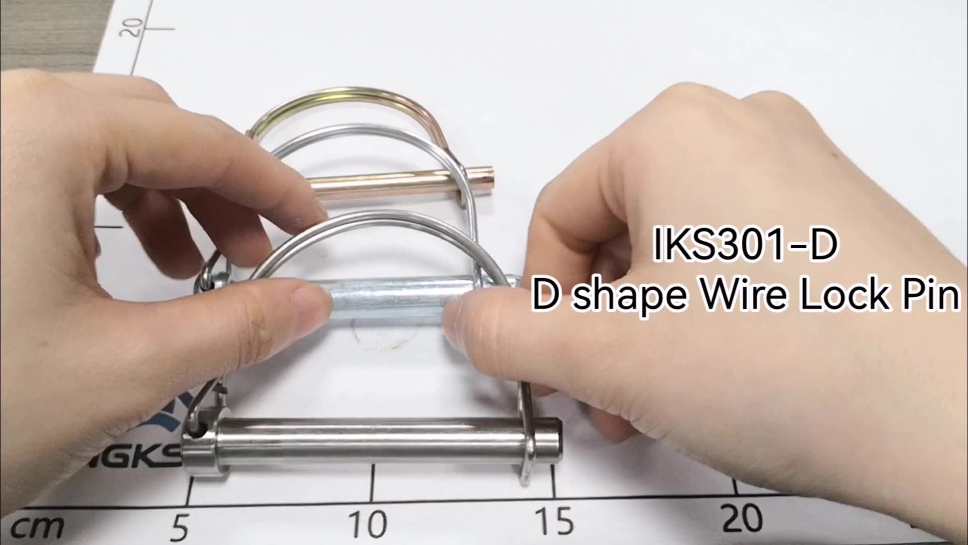 M6 Stainless Steel Linch Pins Round D Type Double Wire Tab Snap Lock ...