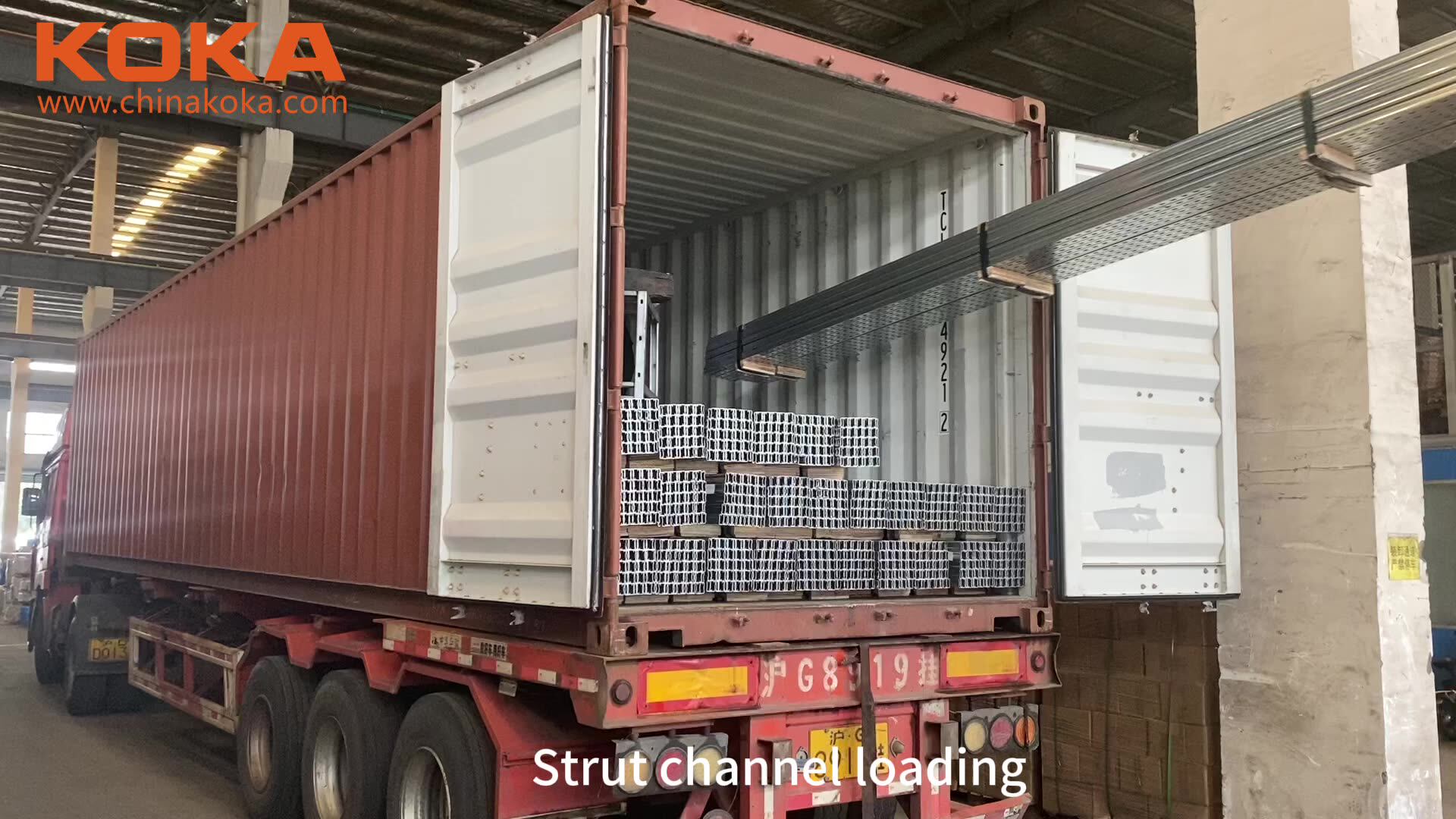 Galvanized Zinc Plated Unistrut P1001 1-5/8'' X 3-1/4'' Double Back To ...