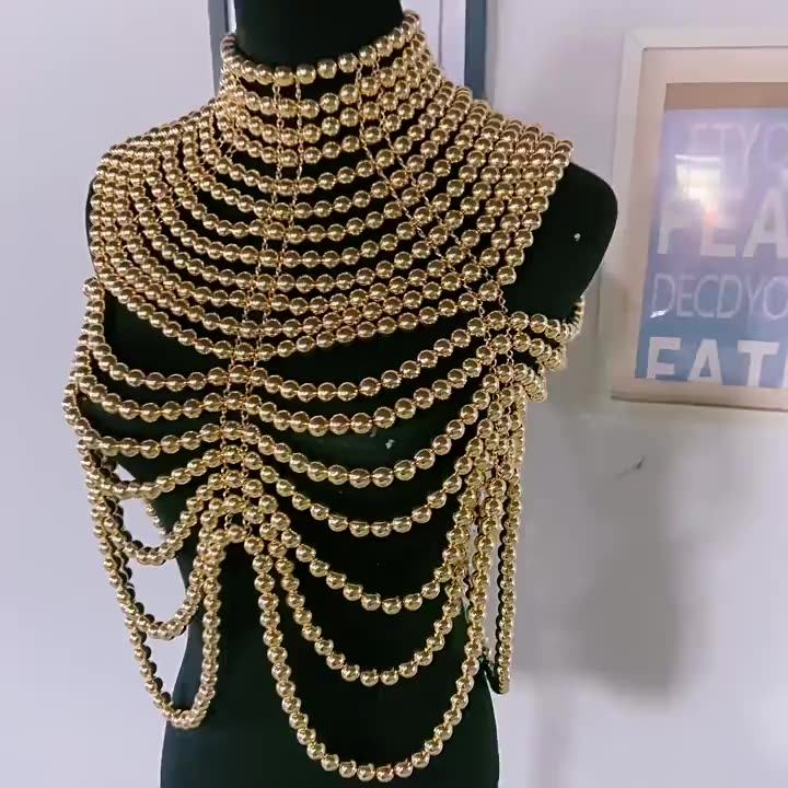 High Grade Exaggerated Pearl Top Women Handmade Beaded Pearl Top ...