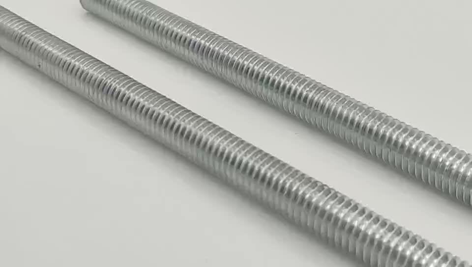 Carbon Steel Threaded Rods Bar Fastener Grade 4.8 Galvanized Din975 ...