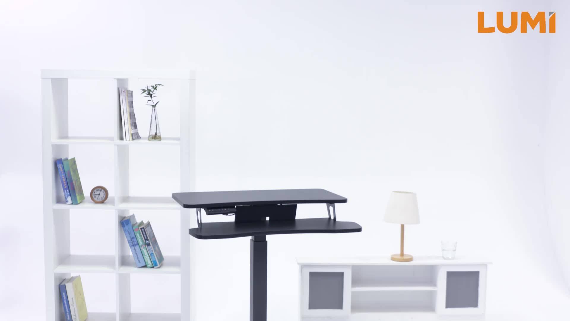 Meja Duduk Berdiri Elektrik,Tinggi Dapat Diatur Stasiun Kerja Duduk ...