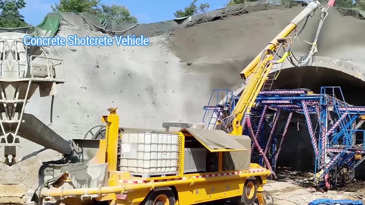 Hydraulic Engineering Culvert Tunnel Slope Robotic Arm Shotcrete Wet ...
