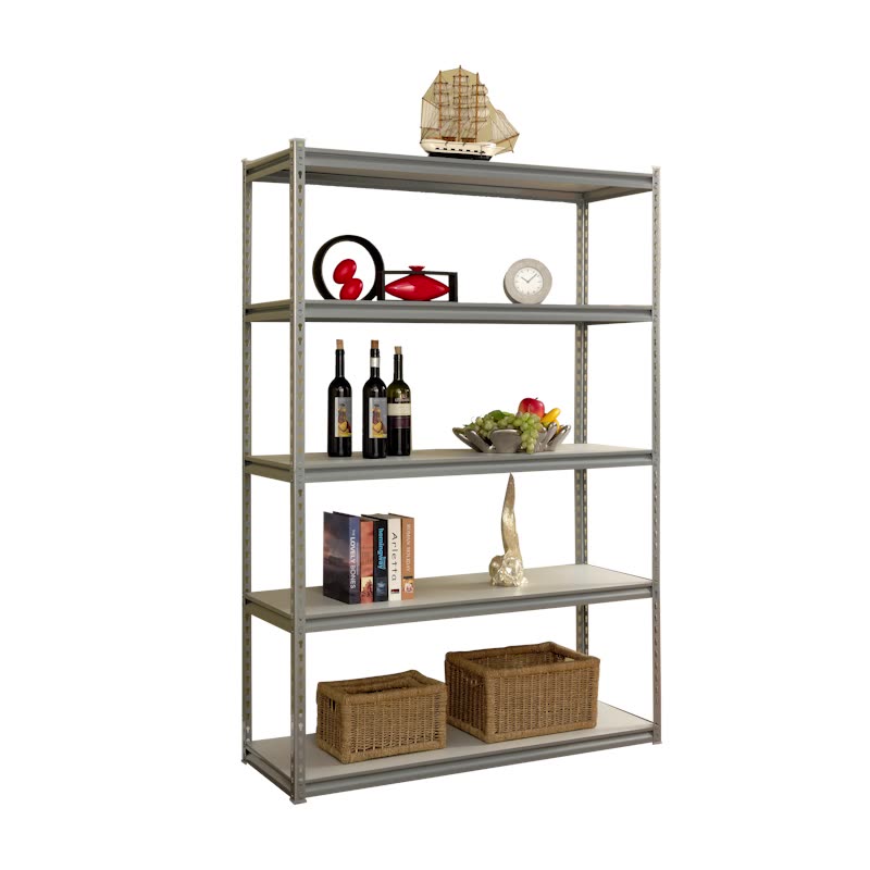 Boltless Steel Storage Simple Rack 5 Layers Galvanized Boltless Metal ...