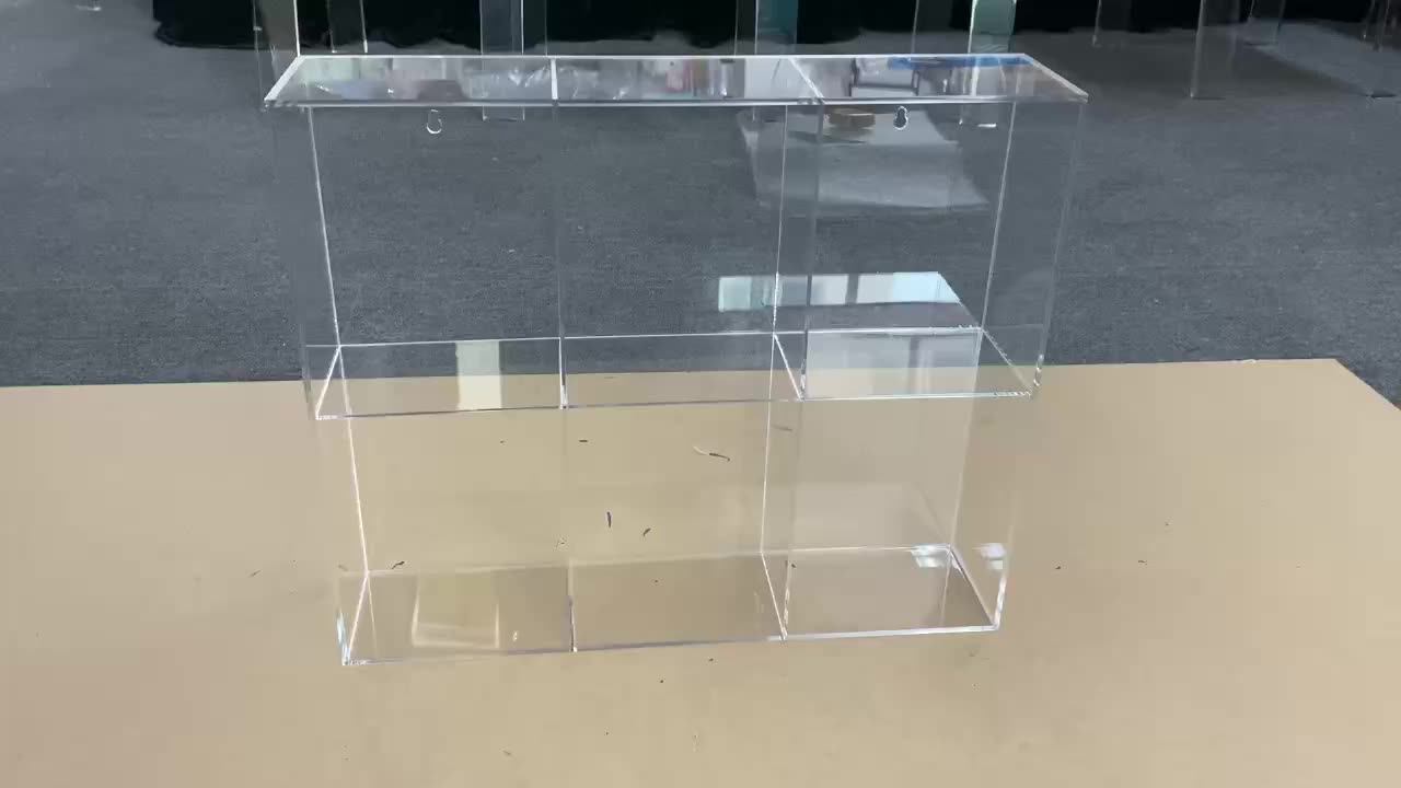 Bespoke 5-tier Acrylic Display Case Cabinet With Magnetic Door Mirrored ...
