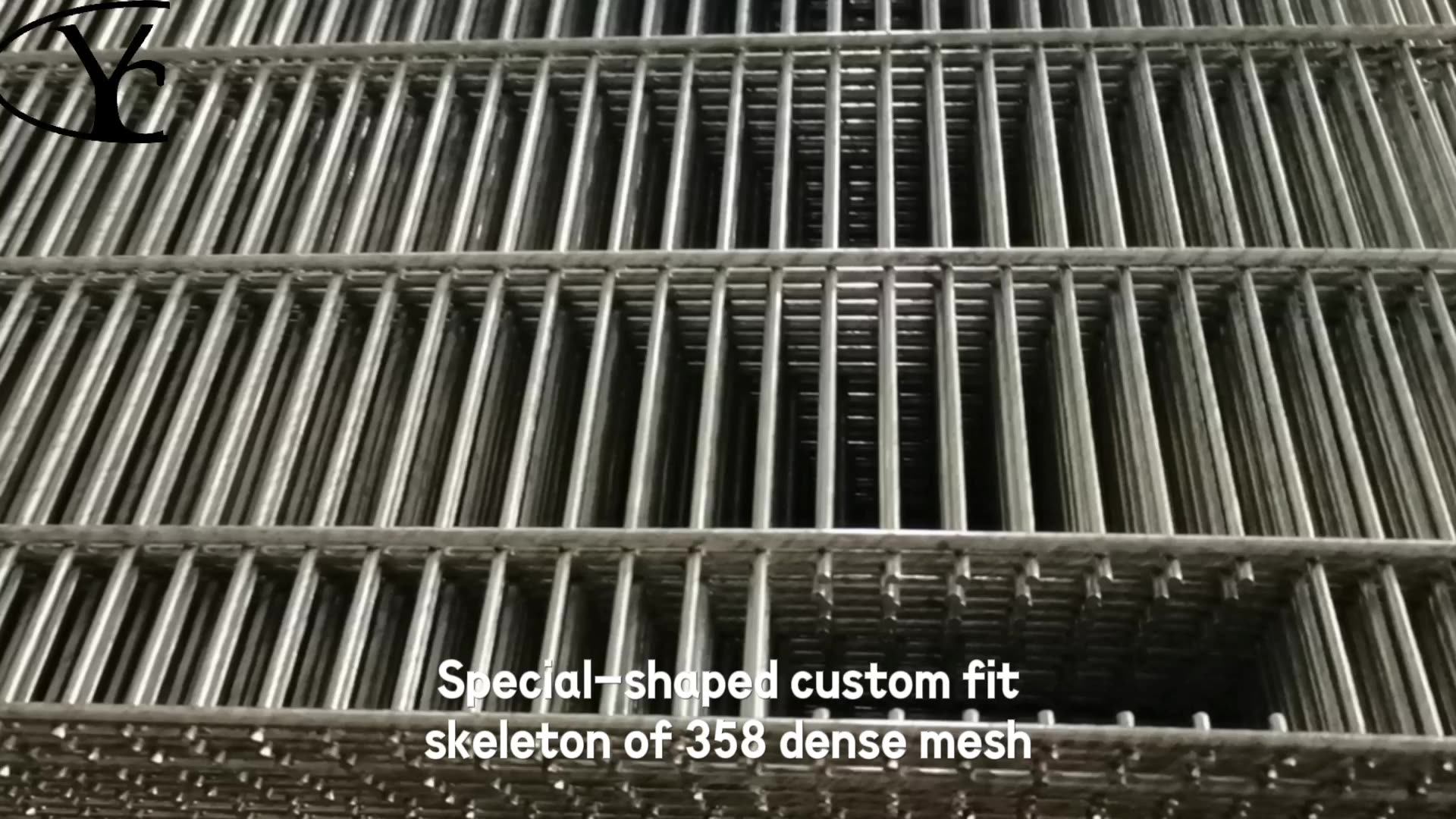 Clear View 358 Security Enclosure Fence High Security Dense Mesh Fence ...