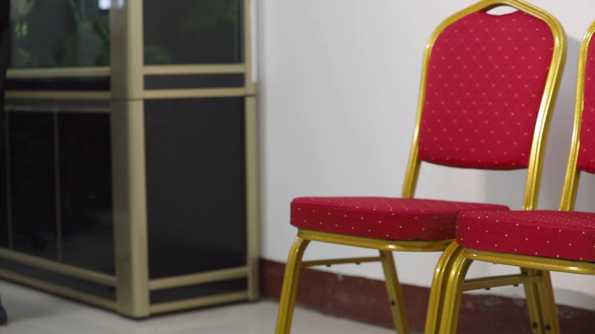 Factory Direct Sale Iron Red Event Conference Chair Banquet Chair For ...